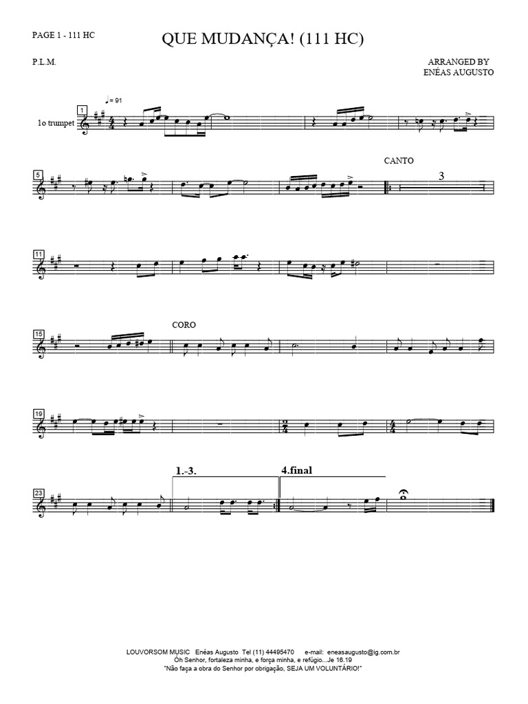 111 - Trompete 1 | PDF