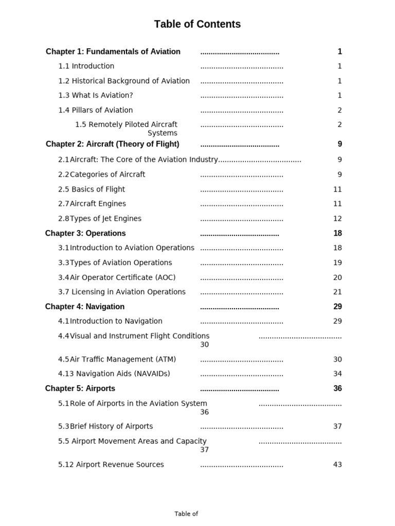 Fundamentals of Aviation Overview | PDF | Instrument Flight Rules ...