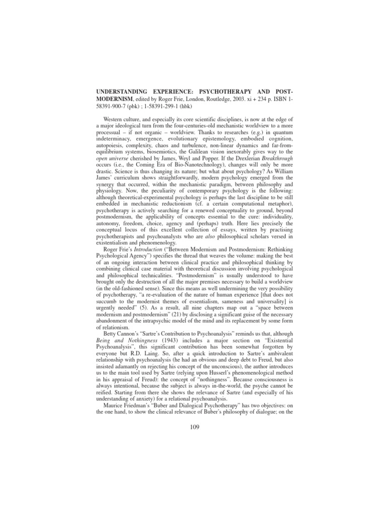Roger Frie Edited by Understanding Expe | PDF | Psychoanalysis ...