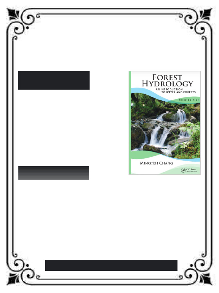 Forest Hydrology An Introduction to Water and Forests Third Edition ...