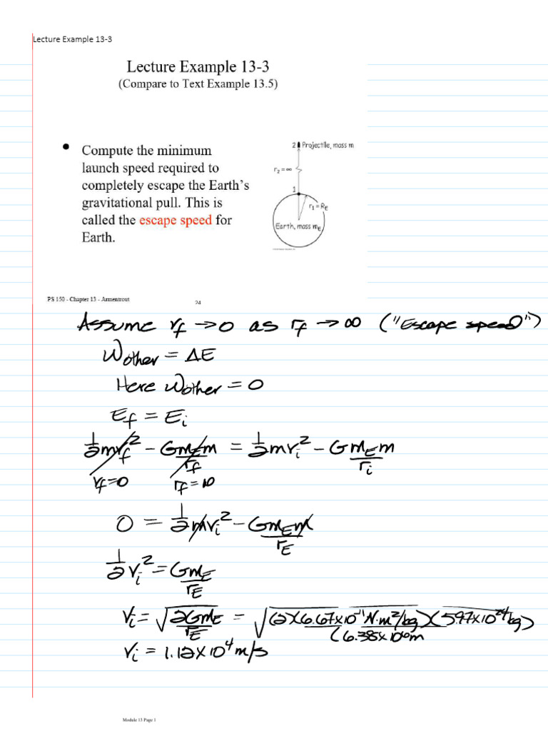 Lecture Example 13-3 Solution | PDF