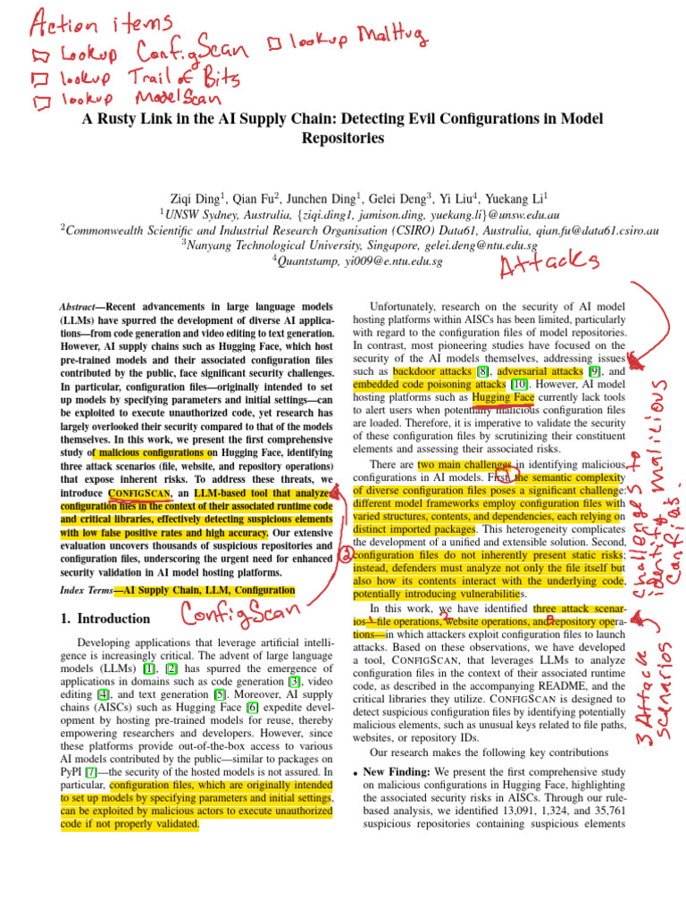 A Rusty Link in the AI Supply Chain | PDF | Computer Security | Security