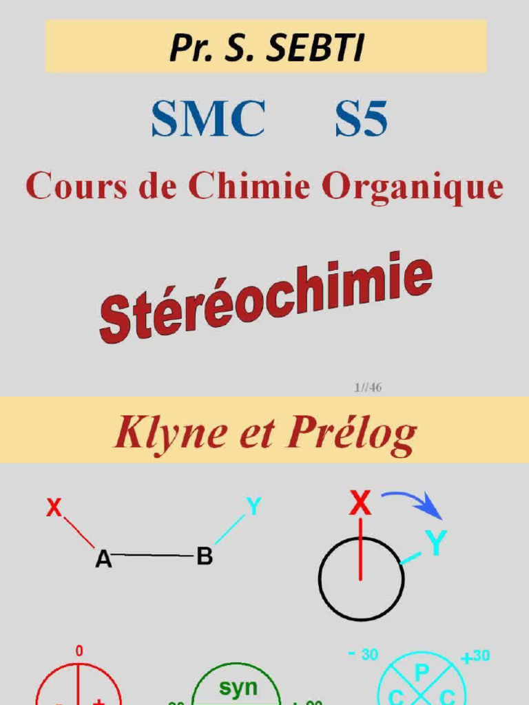 Sebti Cours - Stéréochimie - SMC S5 | PDF