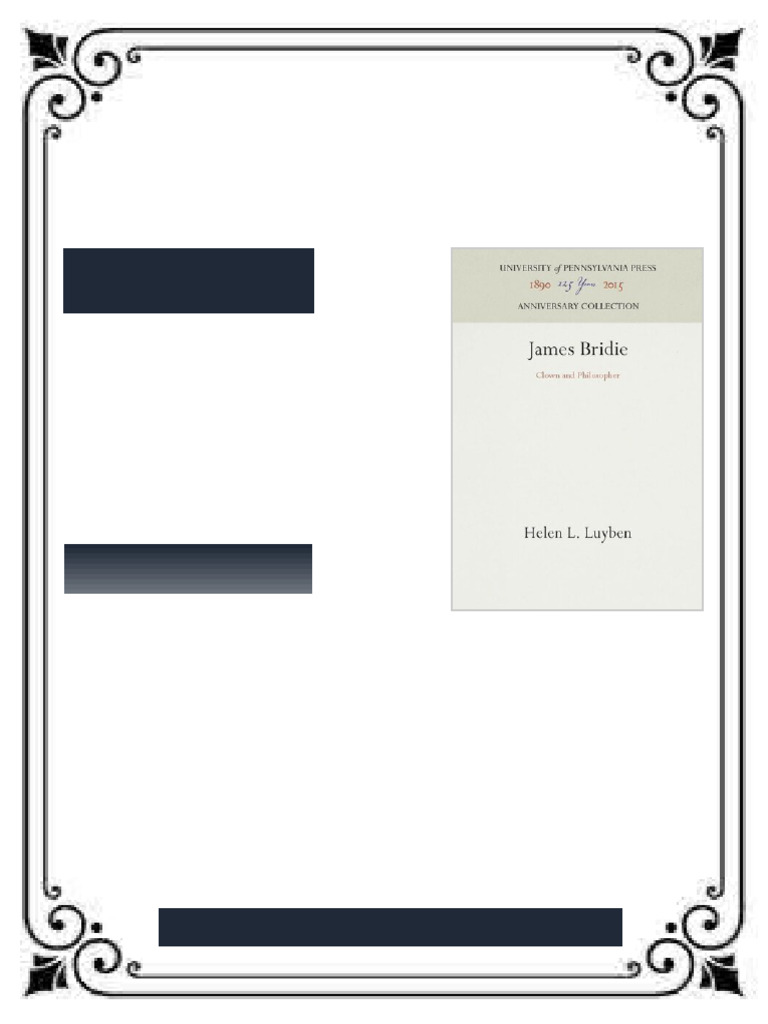 James Bridie Clown and Philosopher Helen L. Luyben ebook study edition ...