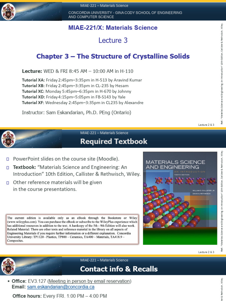 Crystalline Solids Structure Overview | PDF | Crystal Structure | Crystal