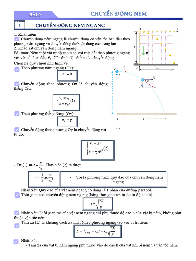 Chuyển Động NÉM - HS | PDF