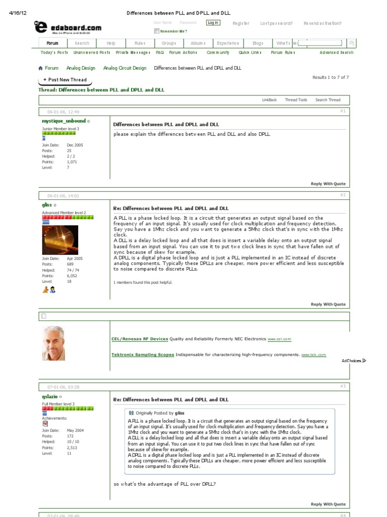 Differences Between PLL and DPLL and DLL | Download Free PDF ...