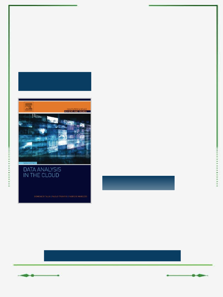 Data Analysis in the Cloud : Models, Techniques and Applications 1st ...