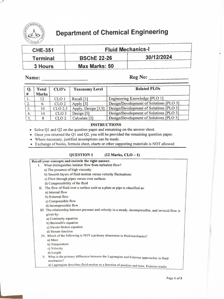FM Terminal Part A 2025 | PDF