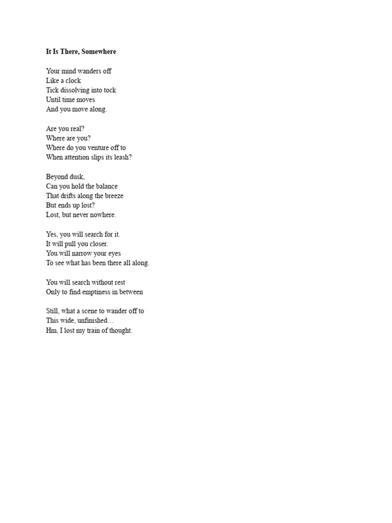 Bad Poem | PDF
