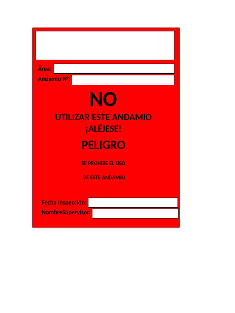 Liberacion de Andamios | PDF