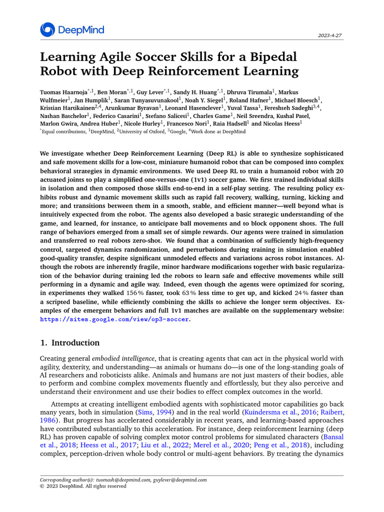 Bipedal Soccer Robot | PDF | Robotics