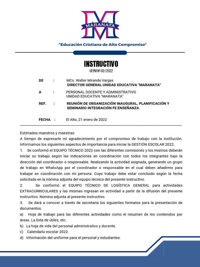 2022 INSTRUCTIVOS | PDF