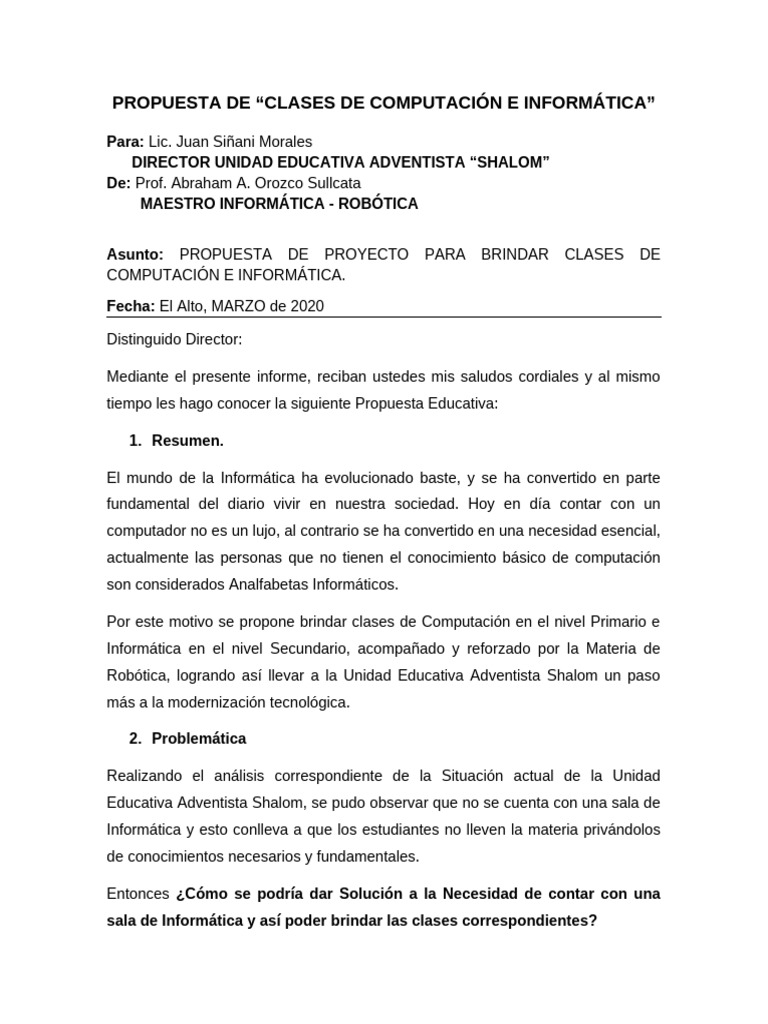 Proyecto Informatica Shalom | PDF | Adobe Flash | Microsoft
