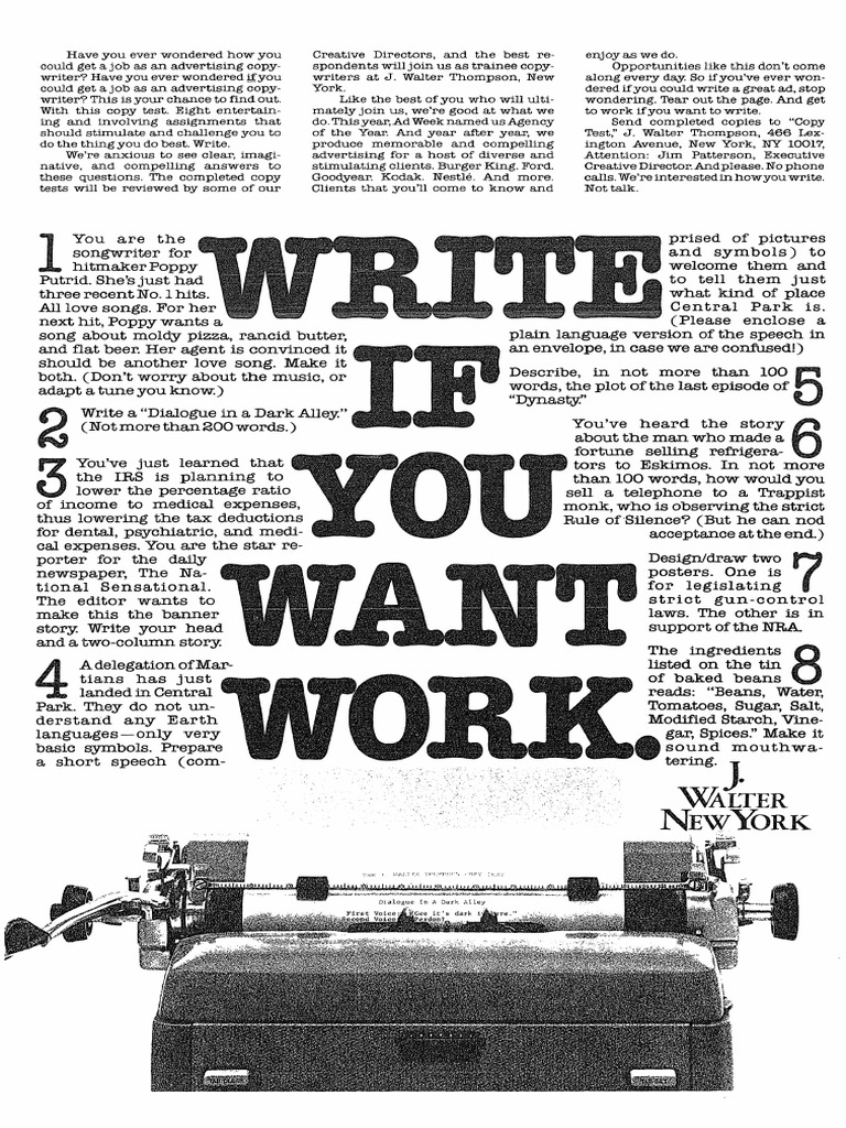JWT Copy Test 1984 | PDF