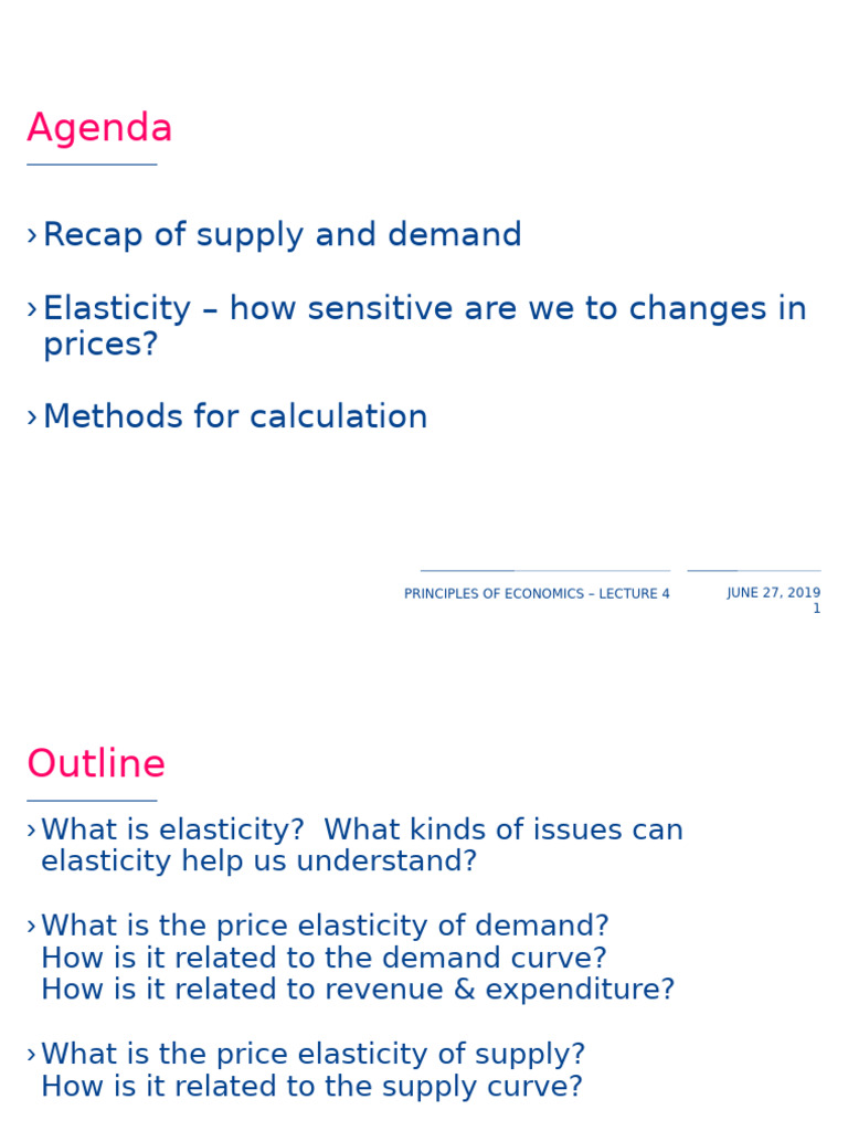 Chapter 5 Elasticity part 1 | PDF | Elasticity (Economics) | Demand