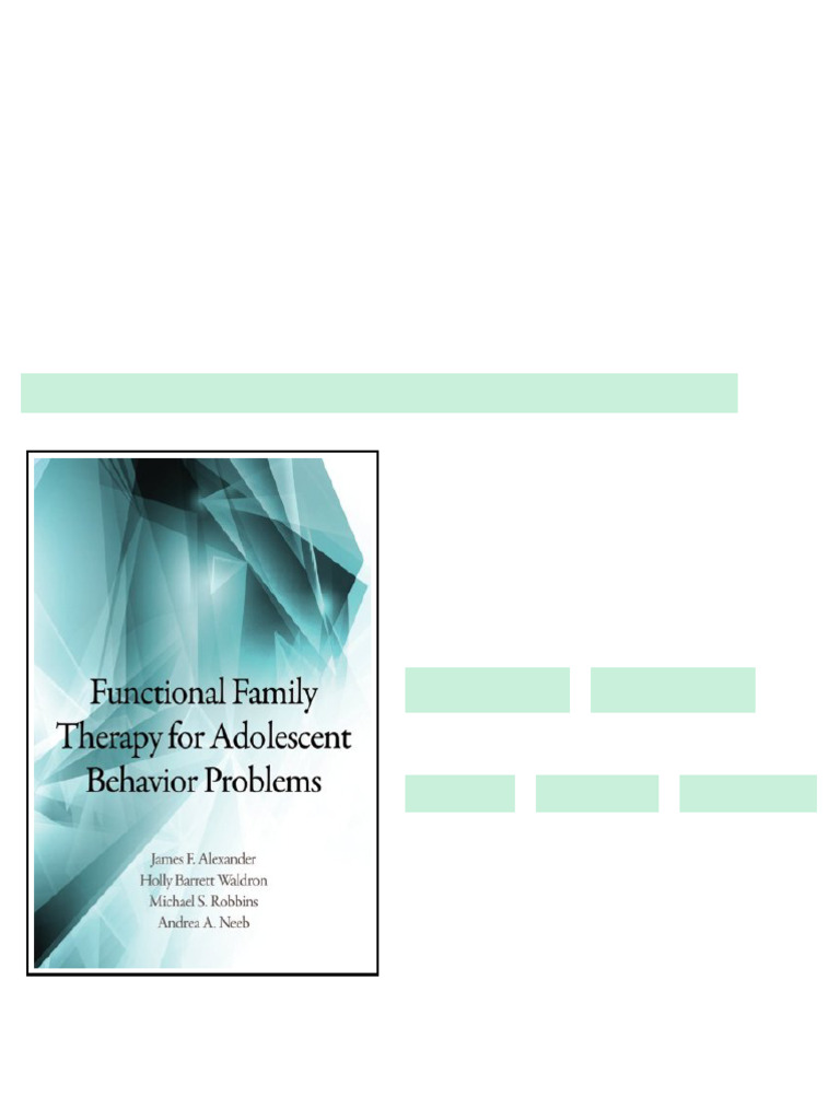 (Ebook) Functional Family Therapy for Adolescent Behavior Problems by ...