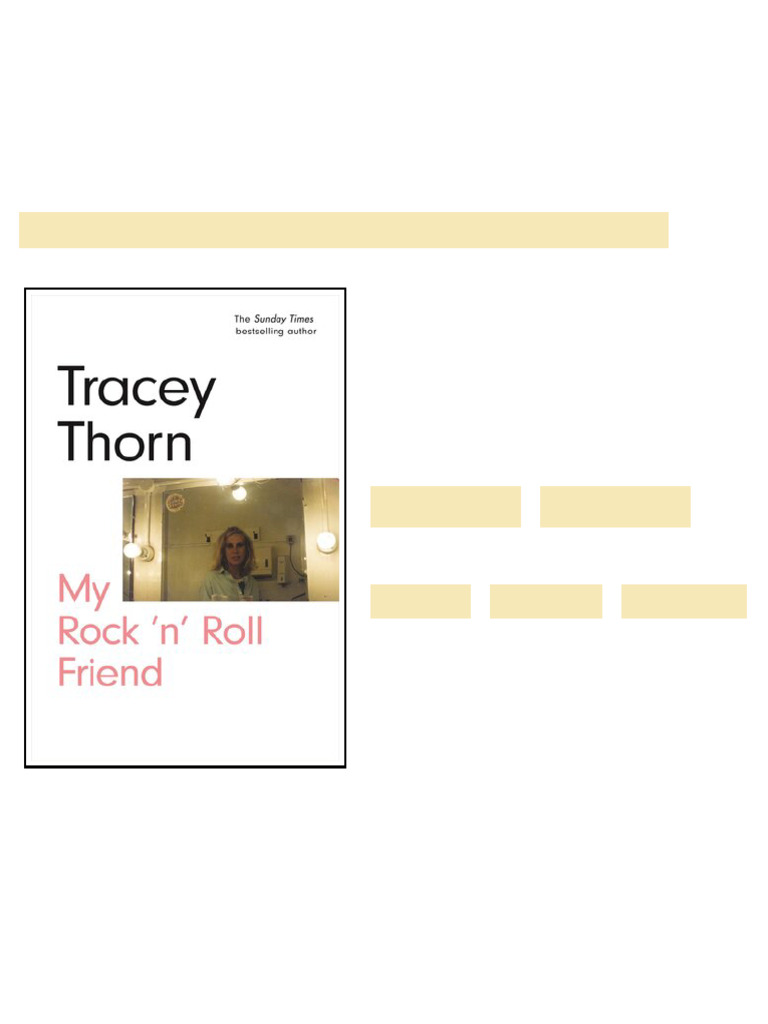My Rock N Roll Friend Tracey Thorn ebook ready to download 2026 | PDF