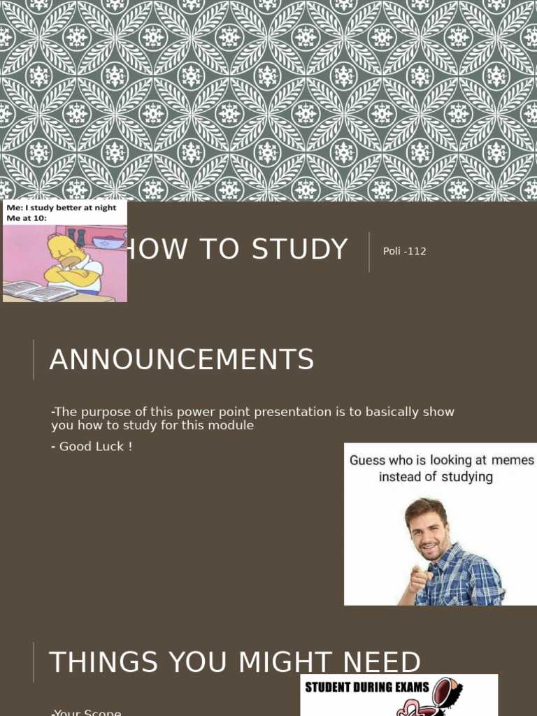 How to study _1_ | PDF