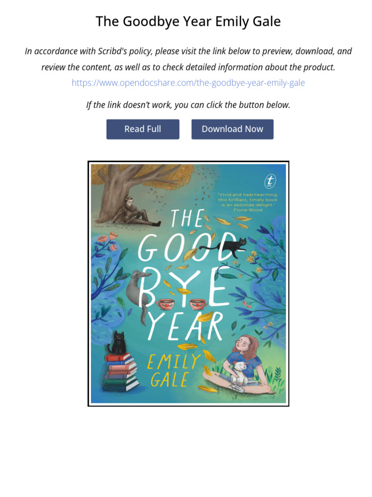 The Goodbye Year Emily Gale | PDF