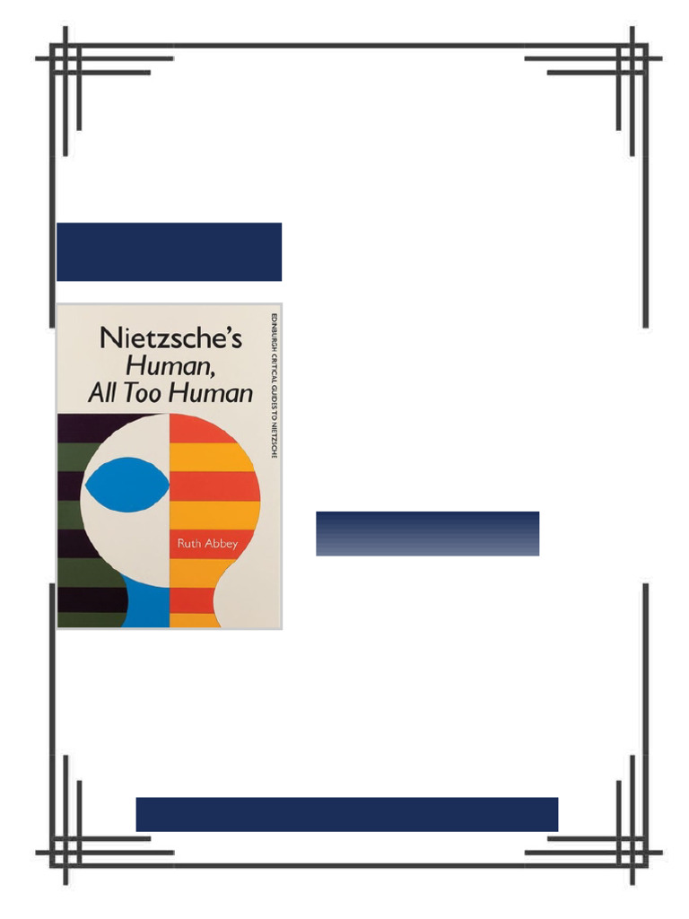 Nietzsche s Human All Too Human Ruth Abbey eBook PDF unlocked | PDF ...