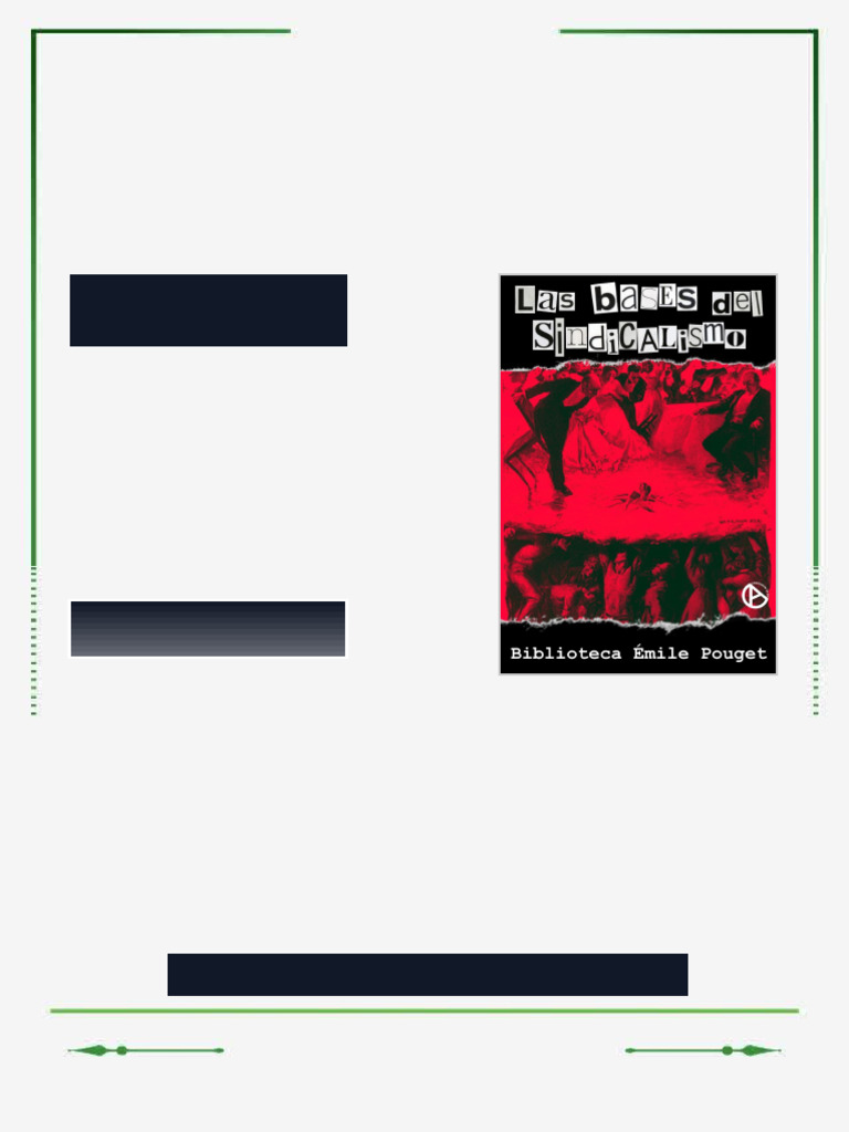 Las bases del sindicalismo Émile Pouget ebook digital premium file ...