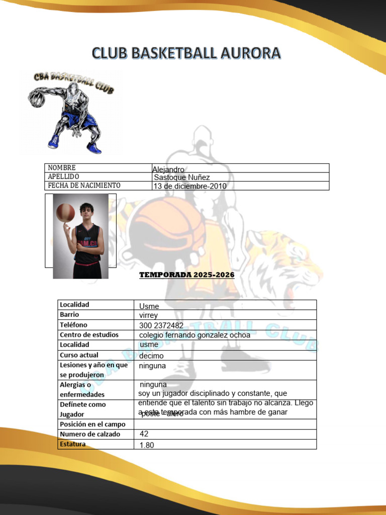 Hoja de Matricula Cba 2026 (2) | PDF