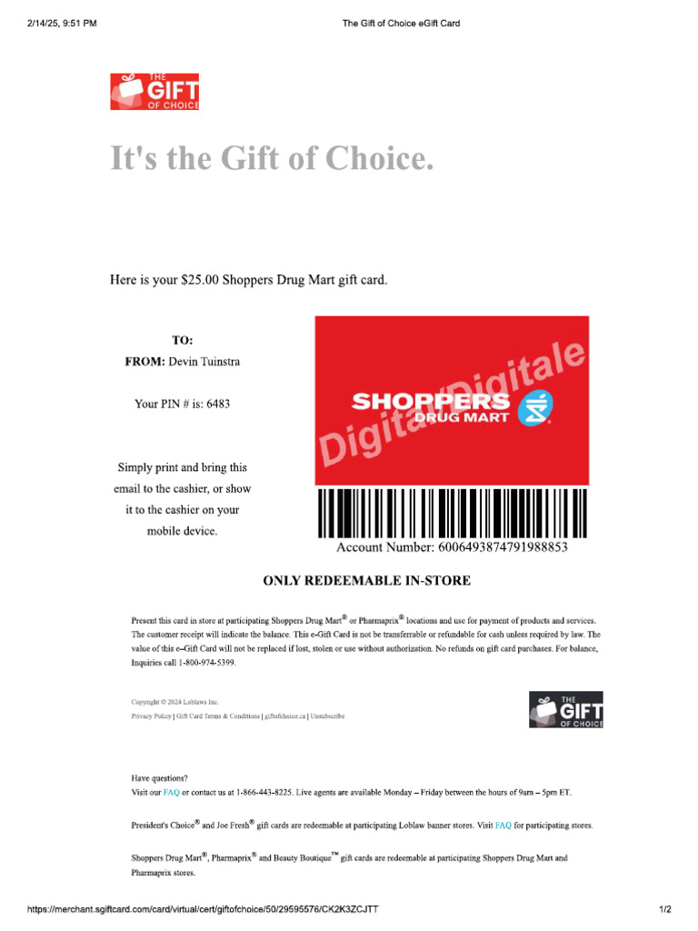 Shoppers GC | PDF