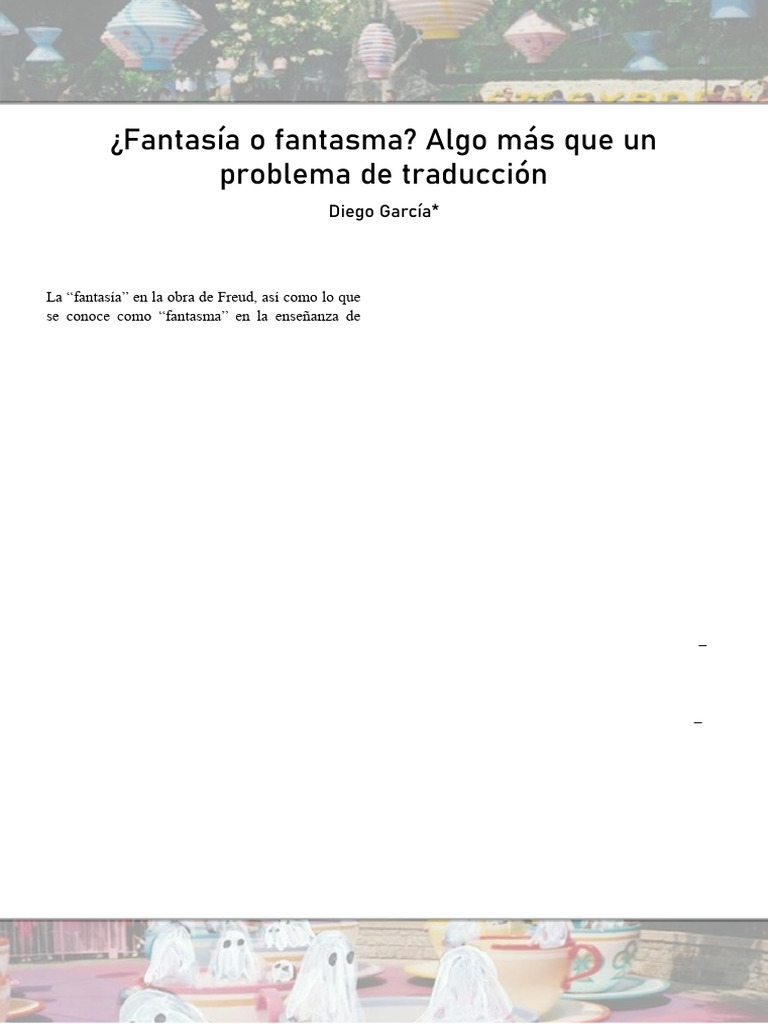 Fantasía o Fantasma_revista Pathos (d. García) | PDF | Jacques Lacan ...
