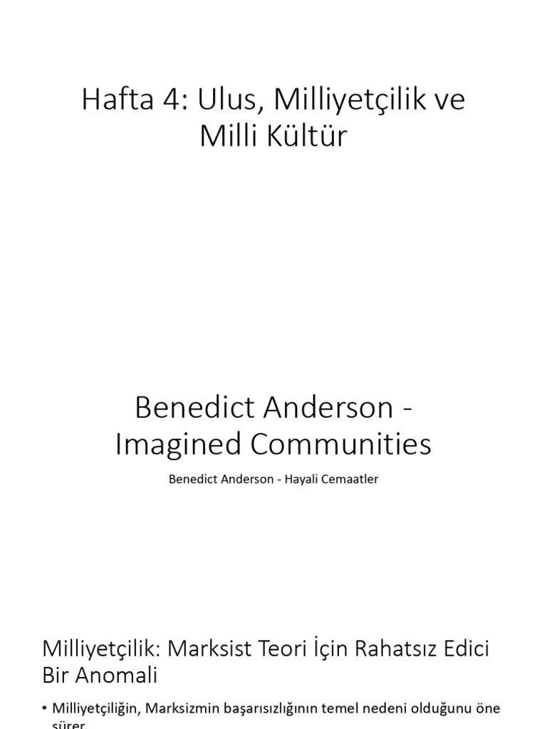 Hafta 4 Kultur 2 | PDF