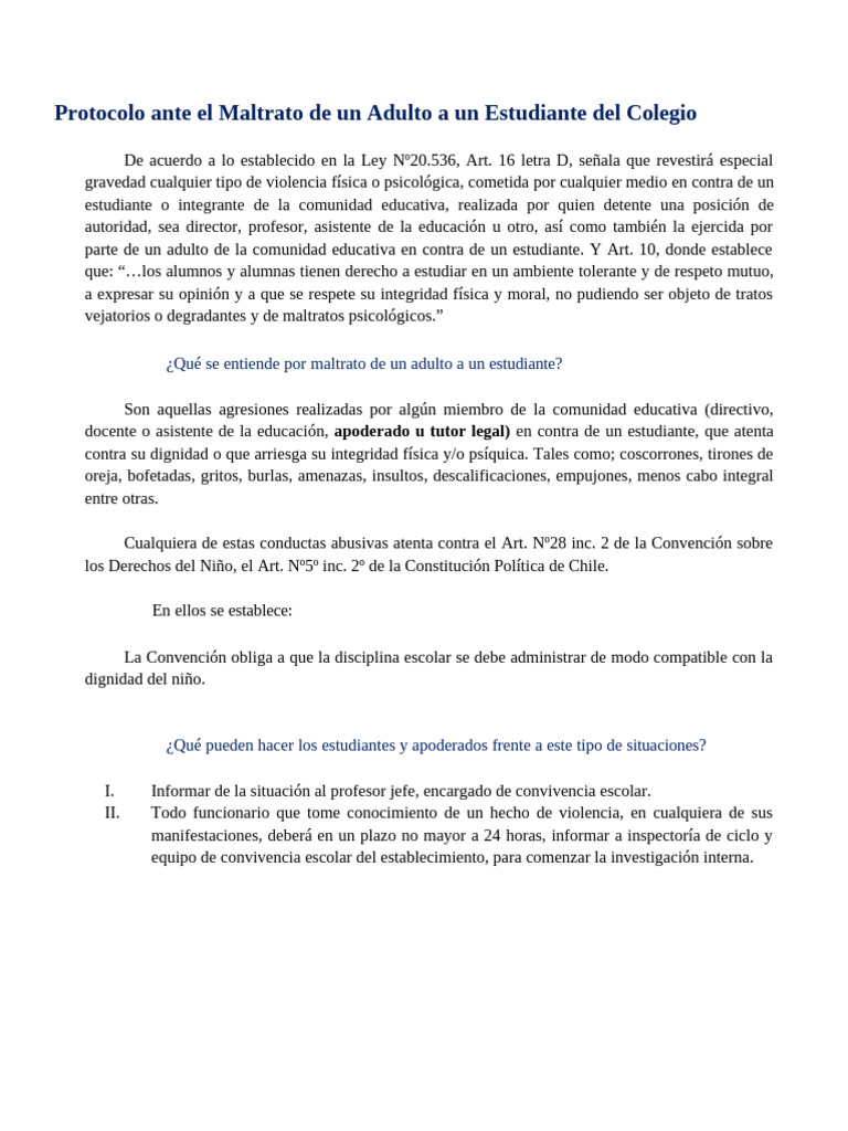 Protocolos 2025 | PDF | Abuso infantil | Violencia