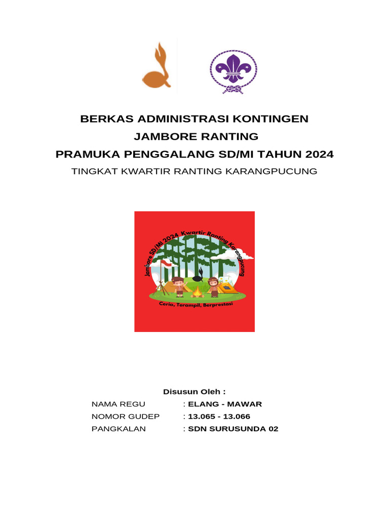 Berkas Administrasi Kontingen Jamran 2024 | PDF