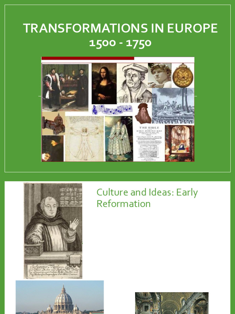 Transformations in Europe: 1500-1750 | PDF | Scientific Revolution ...