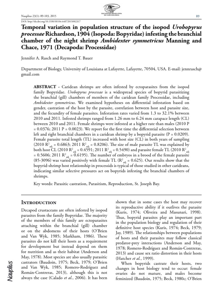 Temporal Variation in Population Structure of the | PDF | P Value