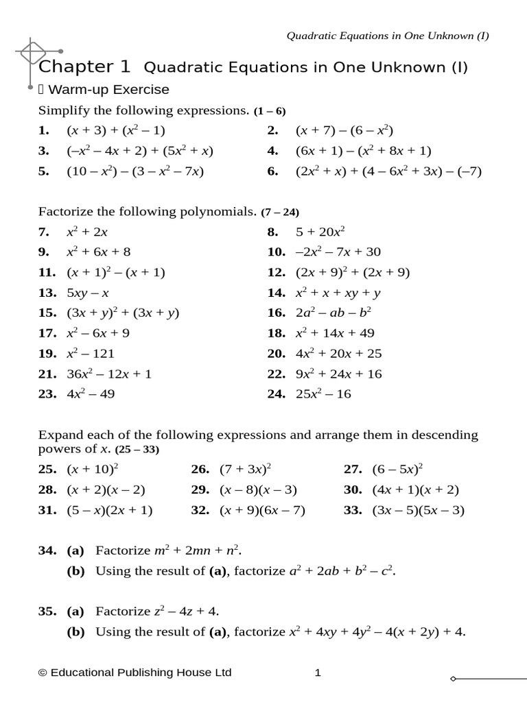 Quadratic Equations: Solutions & Methods | PDF | Area | Quadratic Equation