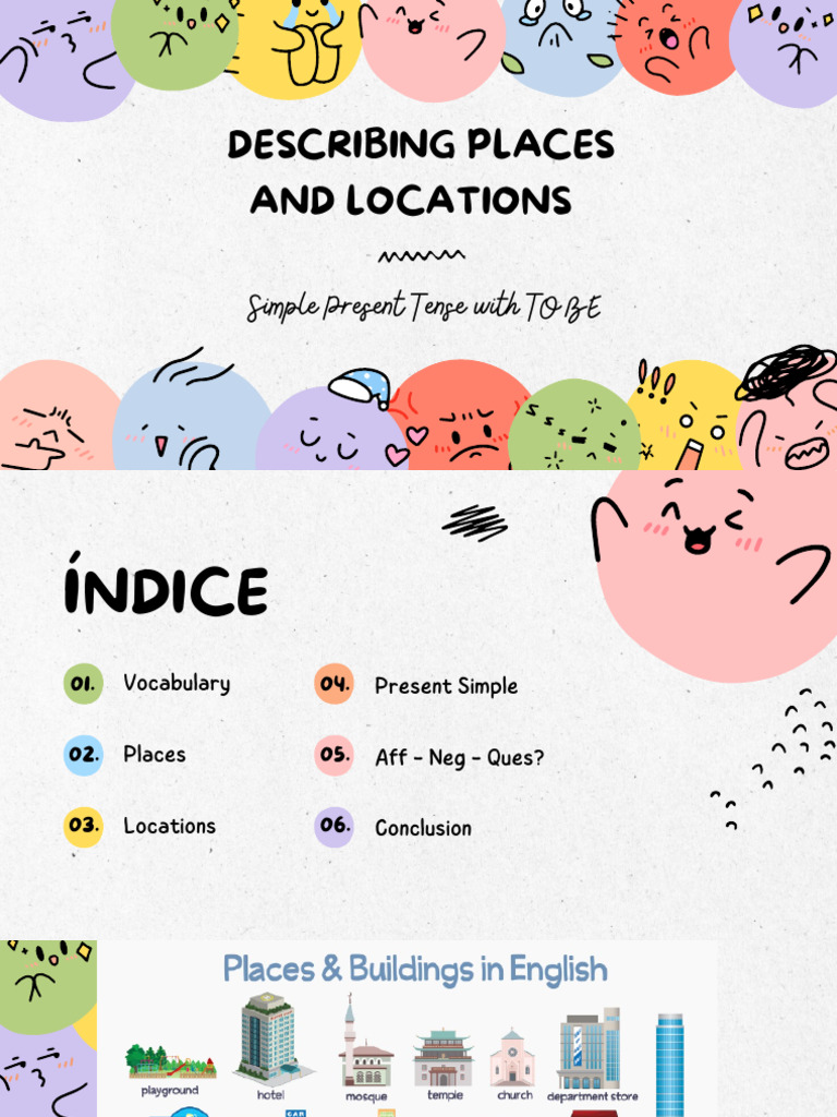 Simple Present Tense: Describing Places | PDF