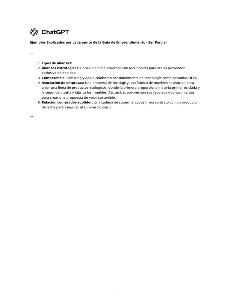 Ejemplos Emprendimiento (2) | PDF