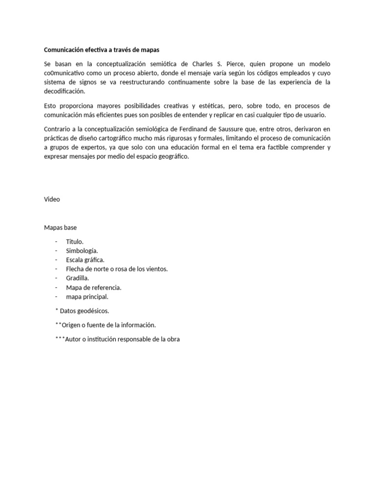 Comunicación Efectiva a Través de Mapas | PDF | Mapa | Semiótica
