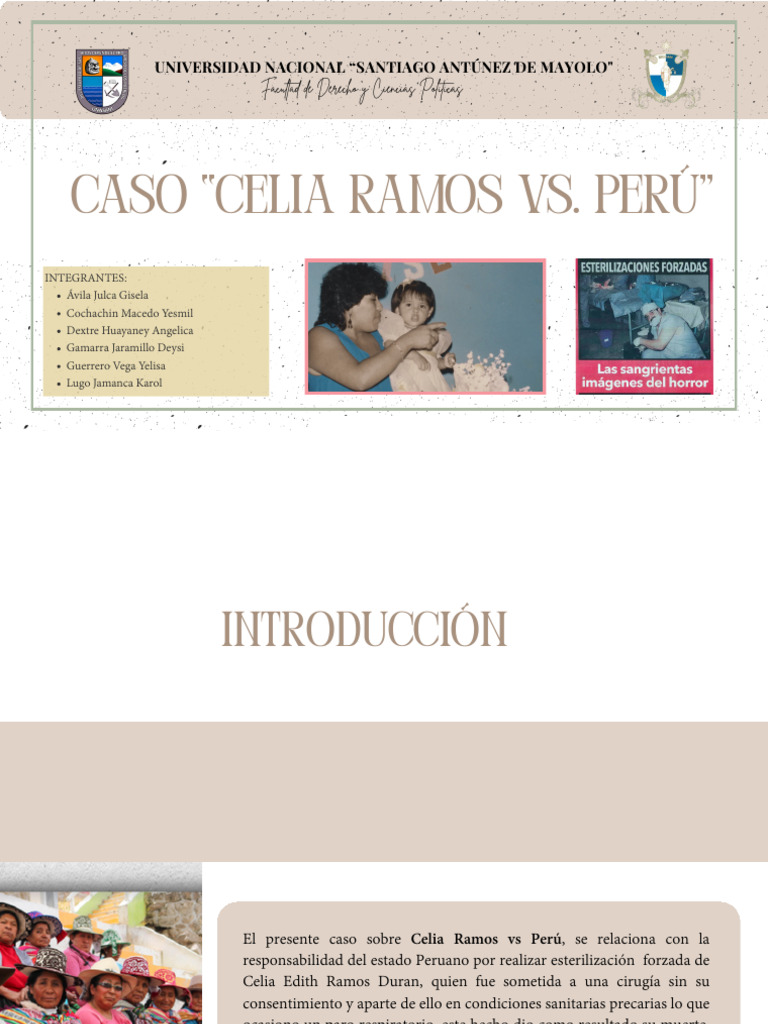 1 Caso “CELIA RAMOS VS. PERÚ” | PDF | Mujer | Violación