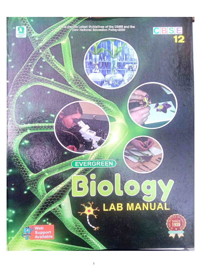 Lab Manual Class 12th Biology BNL Sr Sec School | PDF
