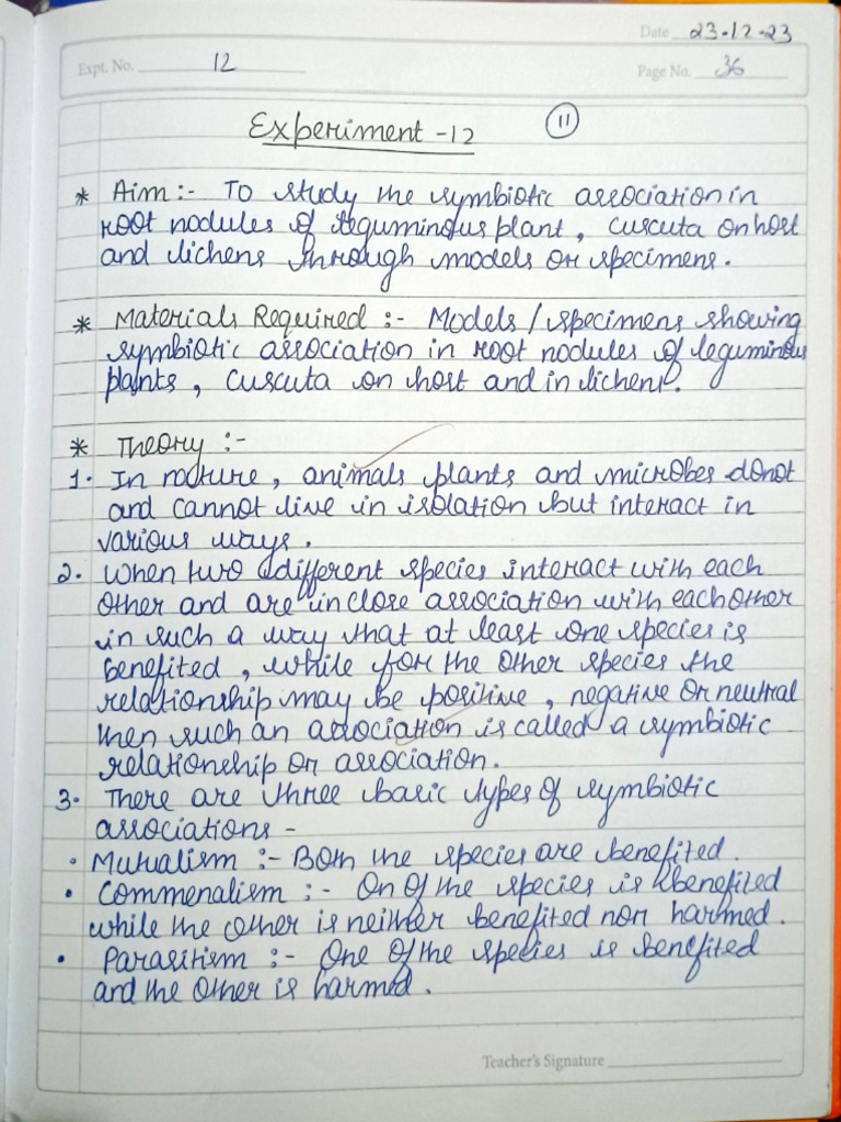 Biology Experiment -9 | PDF