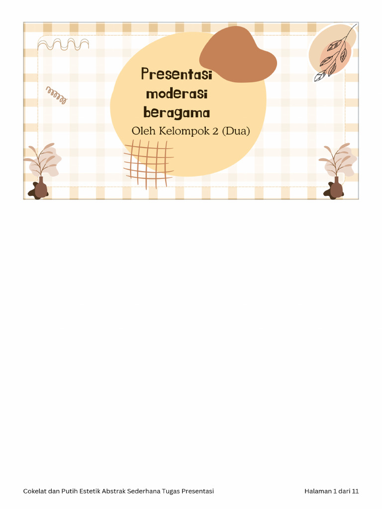 PPT MODERASI BERAGAMA | PDF