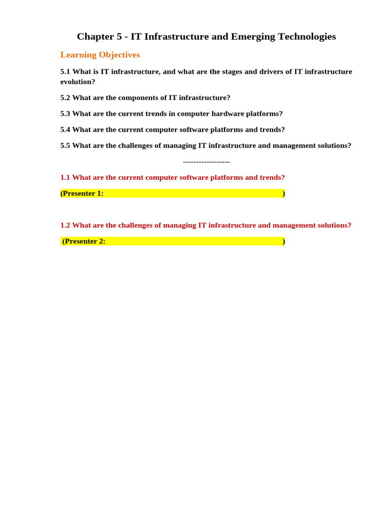 Group 9-Week 9 - Assignments - Chapter 5 (Con't) | PDF