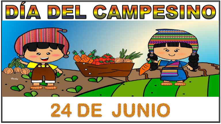 Imagen Dia Del Campesino Inicial Colores 2 | PDF