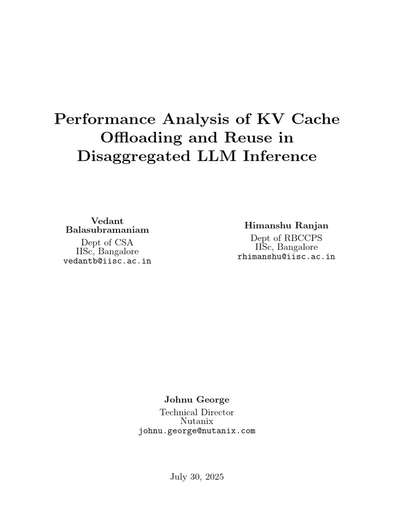KV Cache Offloading in LLM Inference | PDF | Cache (Computing ...