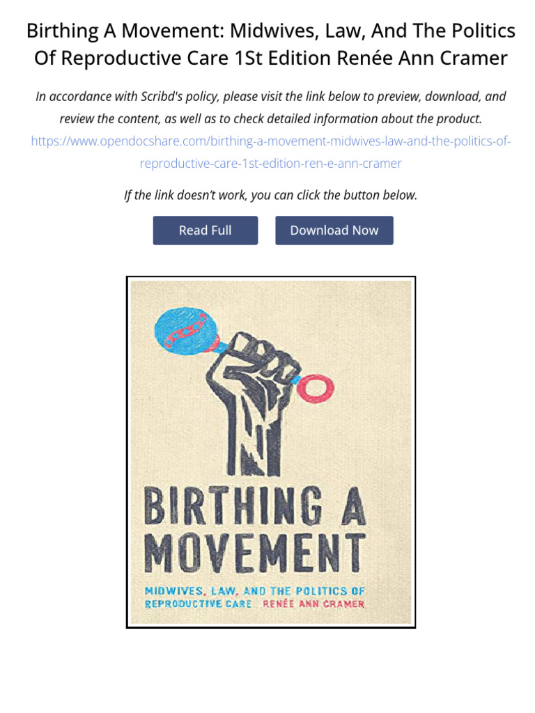 Birthing a Movement: Midwives, Law, and the Politics of Reproductive ...