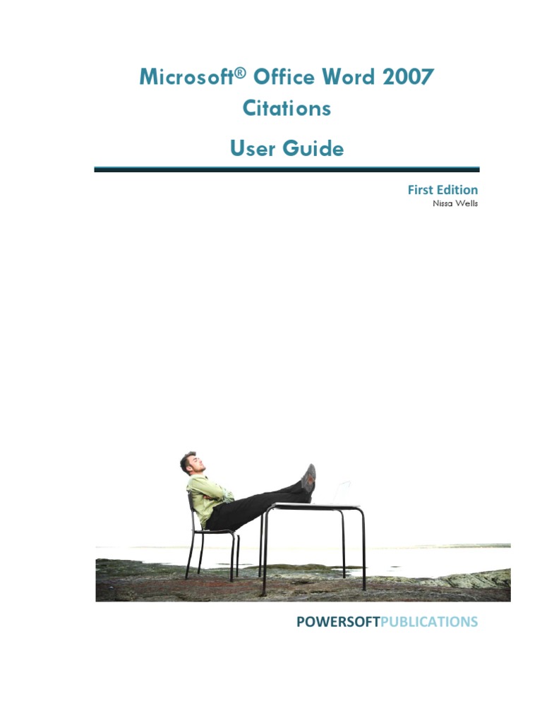 Microsoft Office Word 2007 Citations User Guide: First Edition | PDF ...