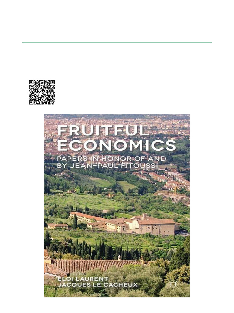 Fruitful Economics Papers in honor of and by Jean Paul Fitoussi ISBN ...