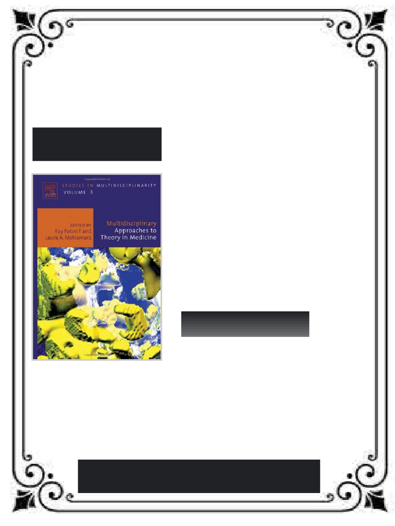 Multidisciplinary Approaches to Theory in Medicine 1st Edition Ray ...