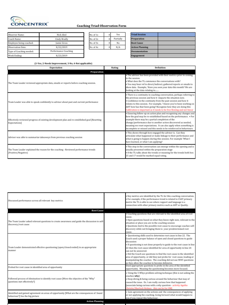 TRIAD Form_Definitions Training Document_8.22.2019 | PDF | Conversation ...